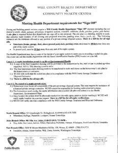 Sign Off procedures | Will County Health Department