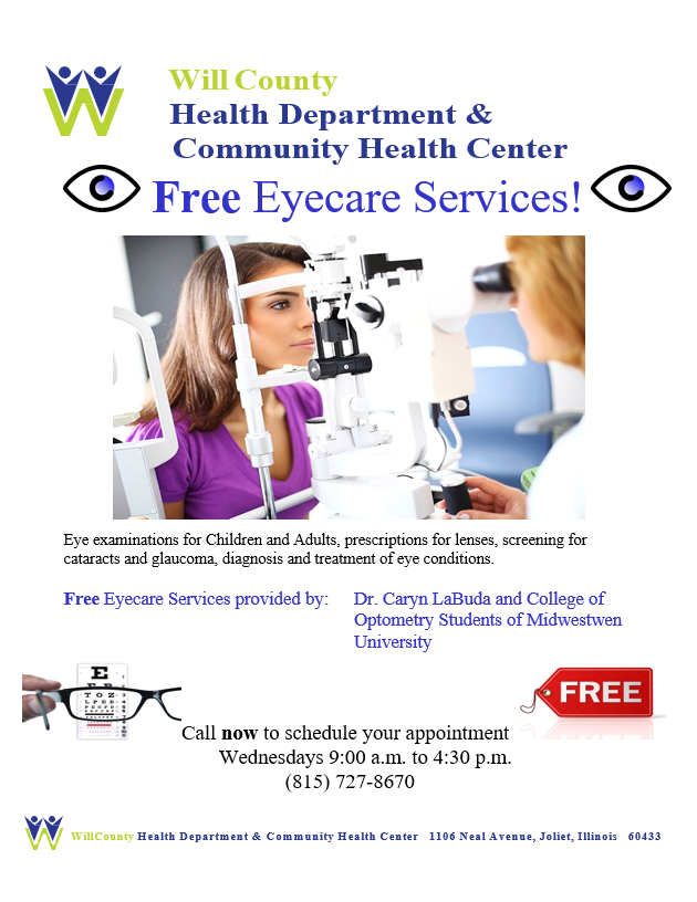 Eye Exam Flyer | Will County Health Department