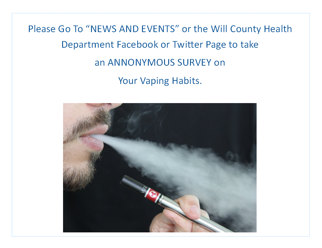 Vaping Survey Cover | Will County Health Department