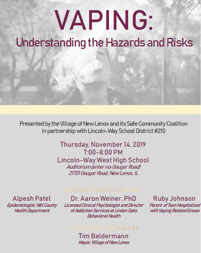 Vaping Risks Program | Will County Health Department