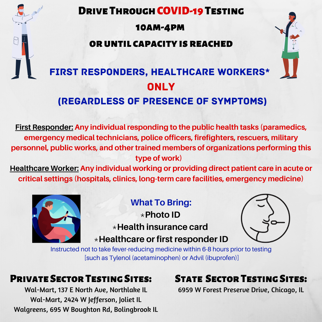 Testing Locations | Will County Health Department
