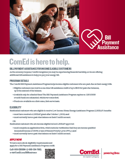 ComEd Offering Bill Assistance for Those Battling Pandemic Hardships ...
